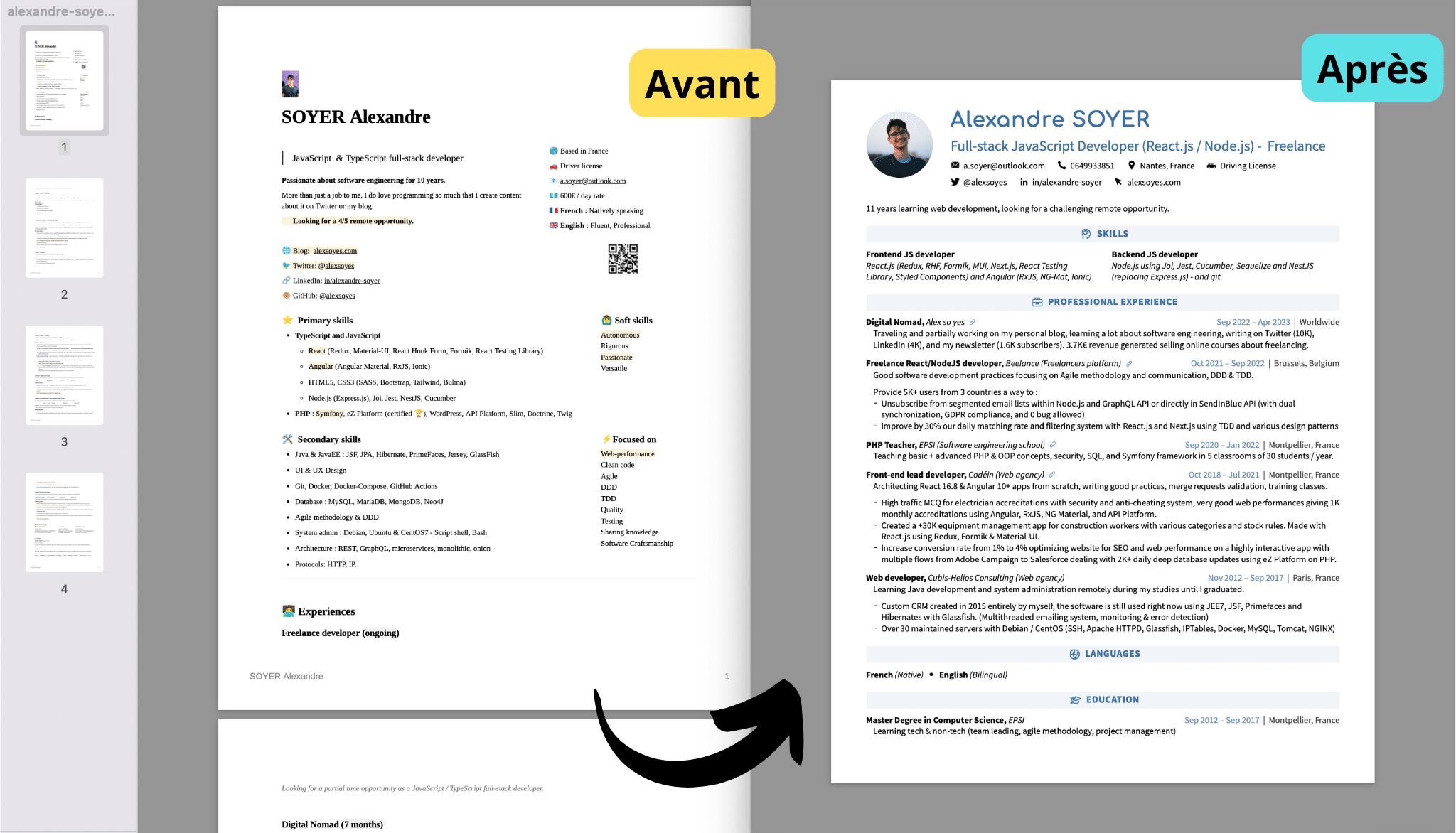 CV Développeur : Guide pour booster ses chances 🚀 – Alex so yes